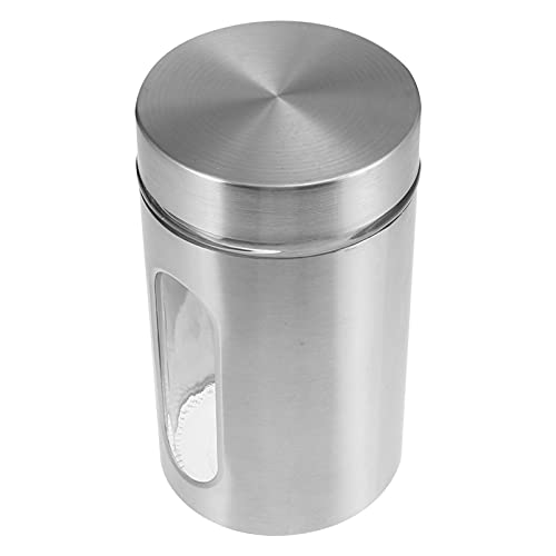 MAGICLULU Visible Kitchen Storage Tank 950ml Stainless Steel Storage Box Dry Food Storage Jar Tea Storage Tank Airtight Canister
