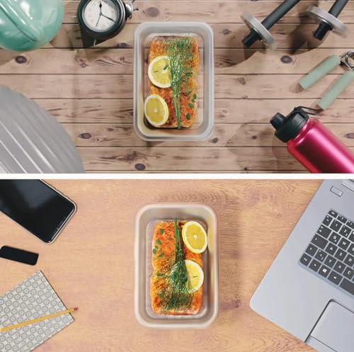 Freezer Microwave BPA Free Airtight - 16 Food Storage Containers - 16 Container Set Medium Kitchen Microwave Refrigerator Plastic with Easy Snap Lids