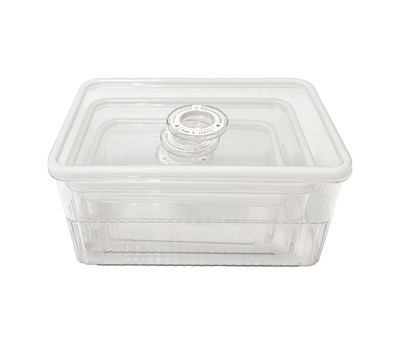 halteoly Fruit Storage Containers for Fridge,3 Pc Stackable Food Vegetables Saver for Refrigerator, Freezer organizers and Fresh Keeper Bin,Produce Saver box