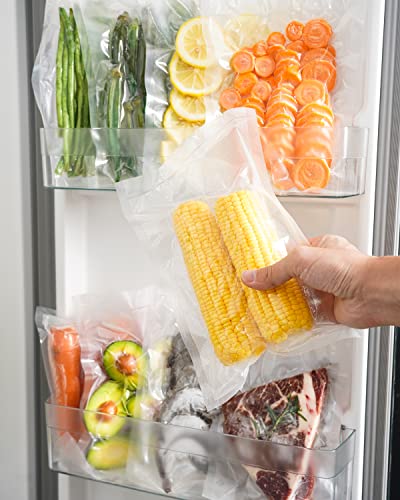 TWOMEOW Vacuum Sealer Machine, Automatic Compact Slim Food Sealer for Sous Vide and Food Storage, Standard/Soft Vac Sealing Mode with Starter Kit, Vertical Vacuum Sealer Storage, Black