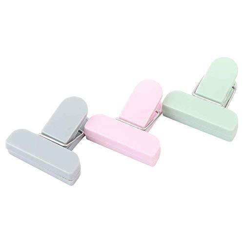 TAMOSH 12 Pcs Sealing Chips Food Bag Storage Clips Colorful for Snack and Tea Bags Sandwich Kitchen Clips Potato Chips Sturdy