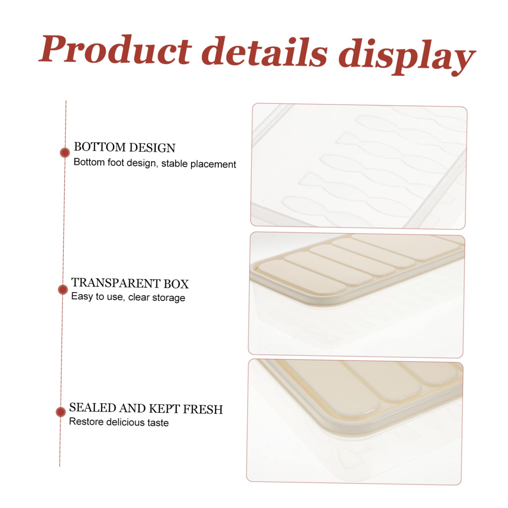 KICHOUSE 2Pcs Transparent Plastic Food Storage Containers for Refrigerator Organization Versatile Fridge Boxes Kitchen Food Storage Bins Refrigerator Organizer
