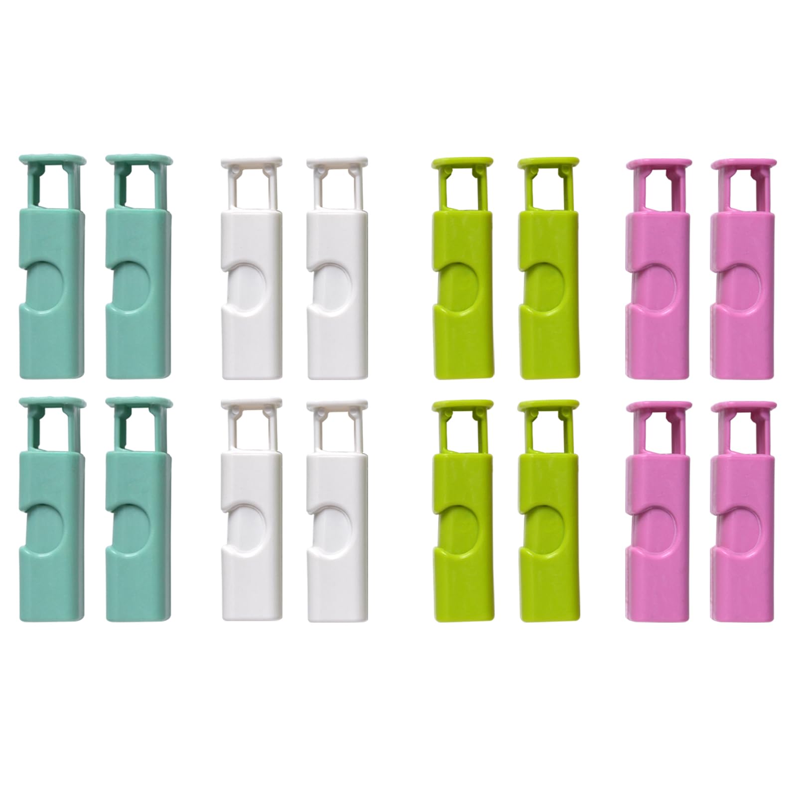 Bag Clips,16 PCS Reusable Bread Bag Clips for Food Storage,Easy Squeeze & Lock Fruit Fresh-Keeping Plastic Sealing Clips