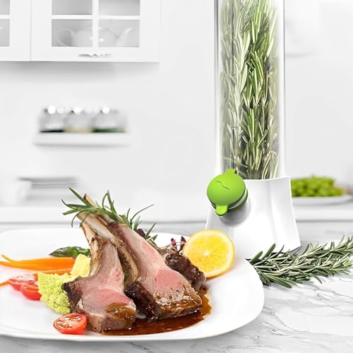 XALVA Herb Saver Pod for Refrigerator - 1 Pack Space-Saving Fresh Herb Keeper for Refrigerator - Herb Preserver for Cilantro, Mint & Asparagus - Cilantro Container for Fridge - Fresh Herb Storage