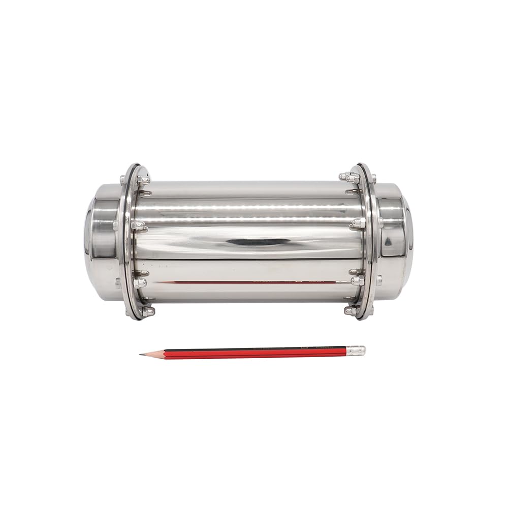 XNENPOW Stainless Steel Storage Capsule Waterproof Lock Container Storage Future (10.2")