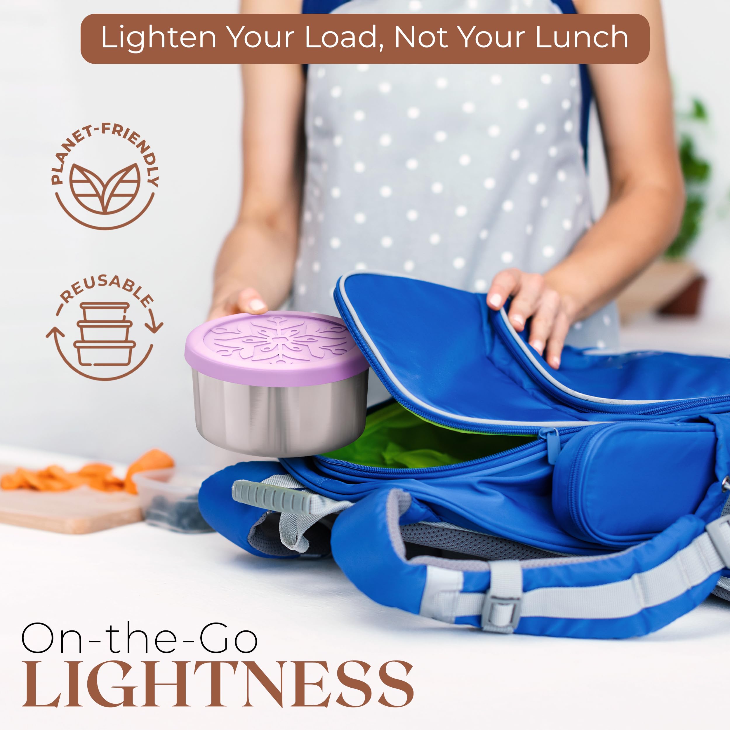 Stainless Steel Containers with Lids Set of 3 Food Grade Stainless Steel Food Containers with Silicone Lids