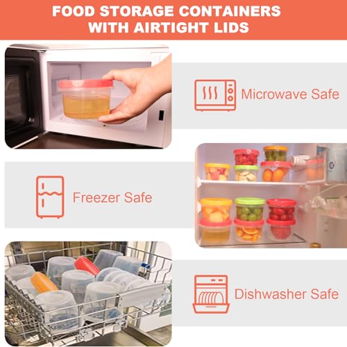 NAICHA Soup Containers with Lids 16 Oz 10 Pack green Soup Storage Containers with Screw Lid Reusable BPA Free Deli Food Storage Containers with Leak Proof for Microwave, Dishwasher, Freezer Safe
