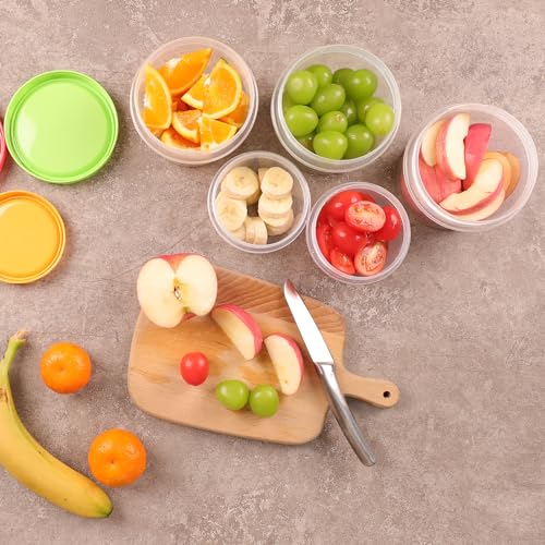 NAICHA Soup Containers with Lids 16 Oz 10 Pack green Soup Storage Containers with Screw Lid Reusable BPA Free Deli Food Storage Containers with Leak Proof for Microwave, Dishwasher, Freezer Safe