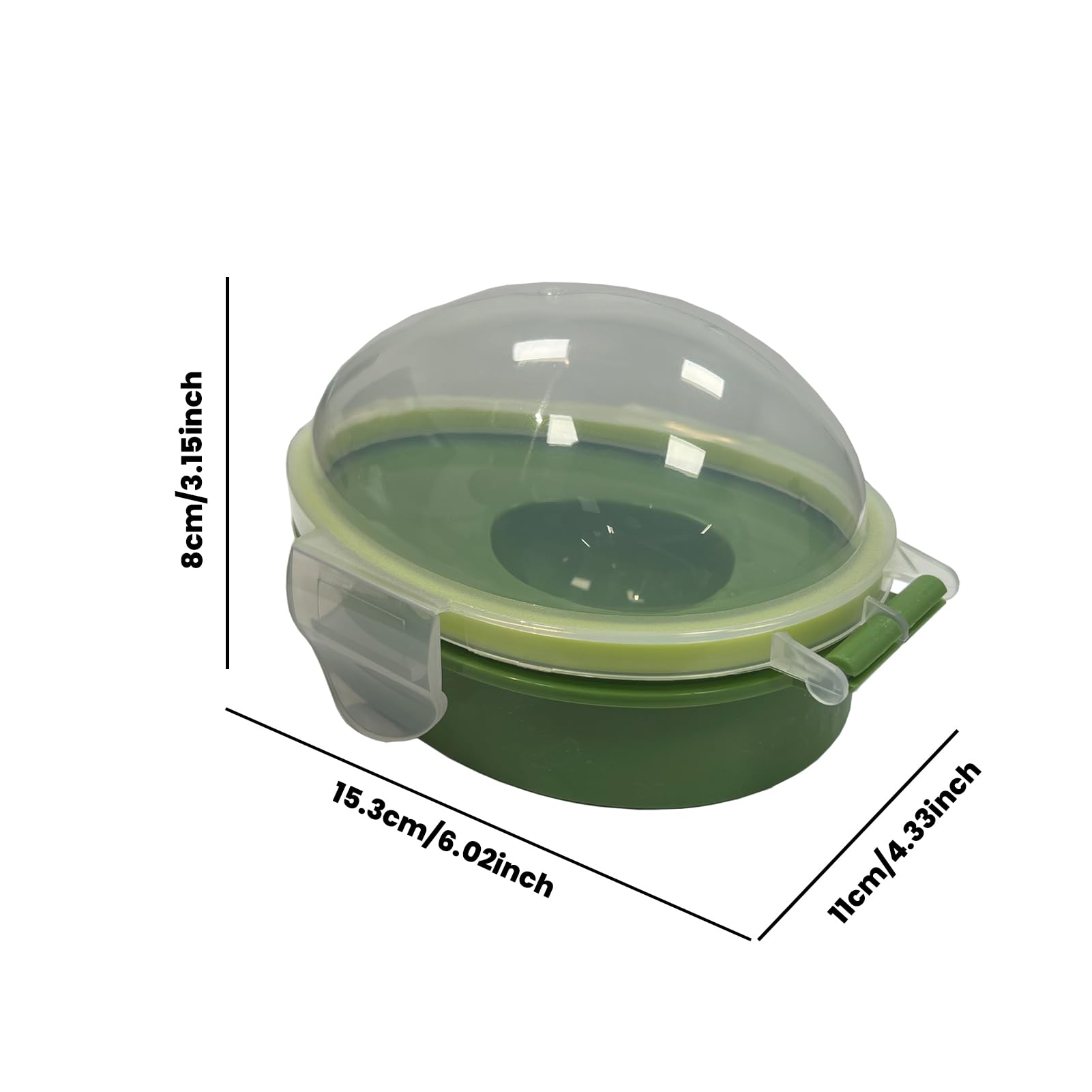 LIFTATAPA Avocado Saver Holder, Reusable Avocado Keeper, Food Crisper Storage Box Fruit Keeper Avocado Storage Container to Keep Your Avocados Fresh for Days (Green)