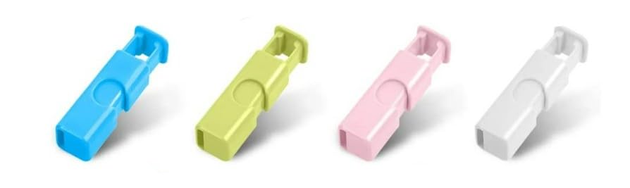 4Pcs Bread Bag Seal Clip Squeeze and Lock Bread Bag Clips for Food Storage, Reusable Easy Squeeze & Lock for Snack Food Bread Bag, Plastic Bag Clip Strong Moistures-Proof Fresh-Keeping Sealing Clip