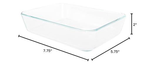 Pyrex 7210 3-Cup Glass Container with 7210-PC 3-Cup Lemon Yellow Lid Made in the USA