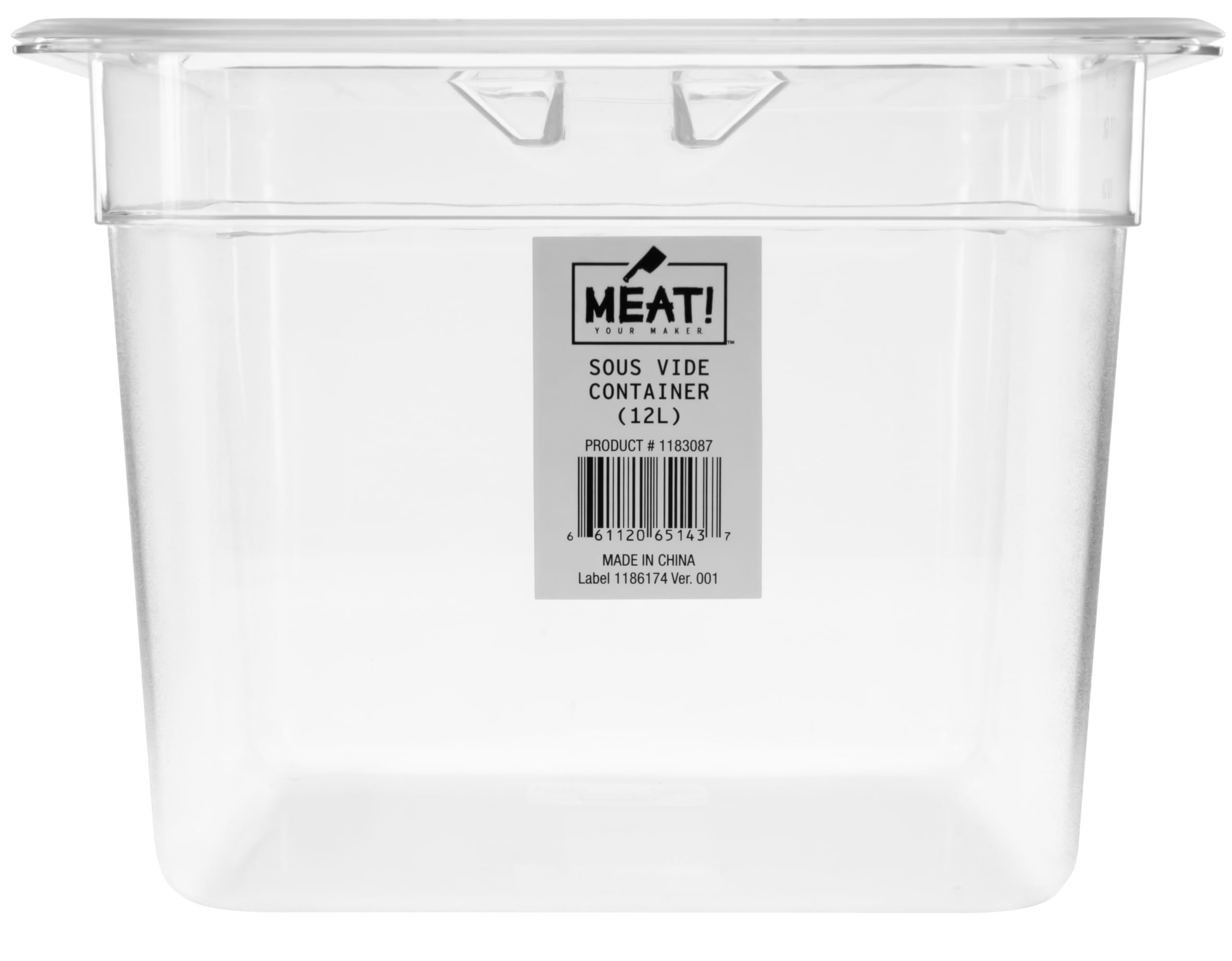 MEAT! Sous Vide Commercial Grade Quality Cooker with a 10 Gallon Cooking Capacity for Vacuum-Sealed Meat or Vegetables (12L Container)