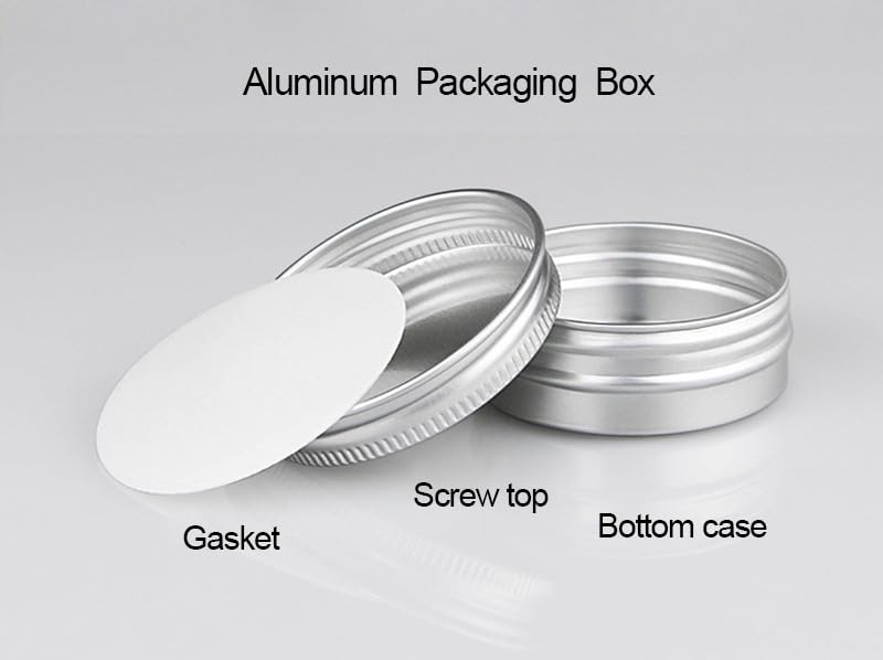 Aukousn, 12 Pack 2 Oz Aluminum Tins With Lids Empty Storage Containers for Air Freshener 3 Styles