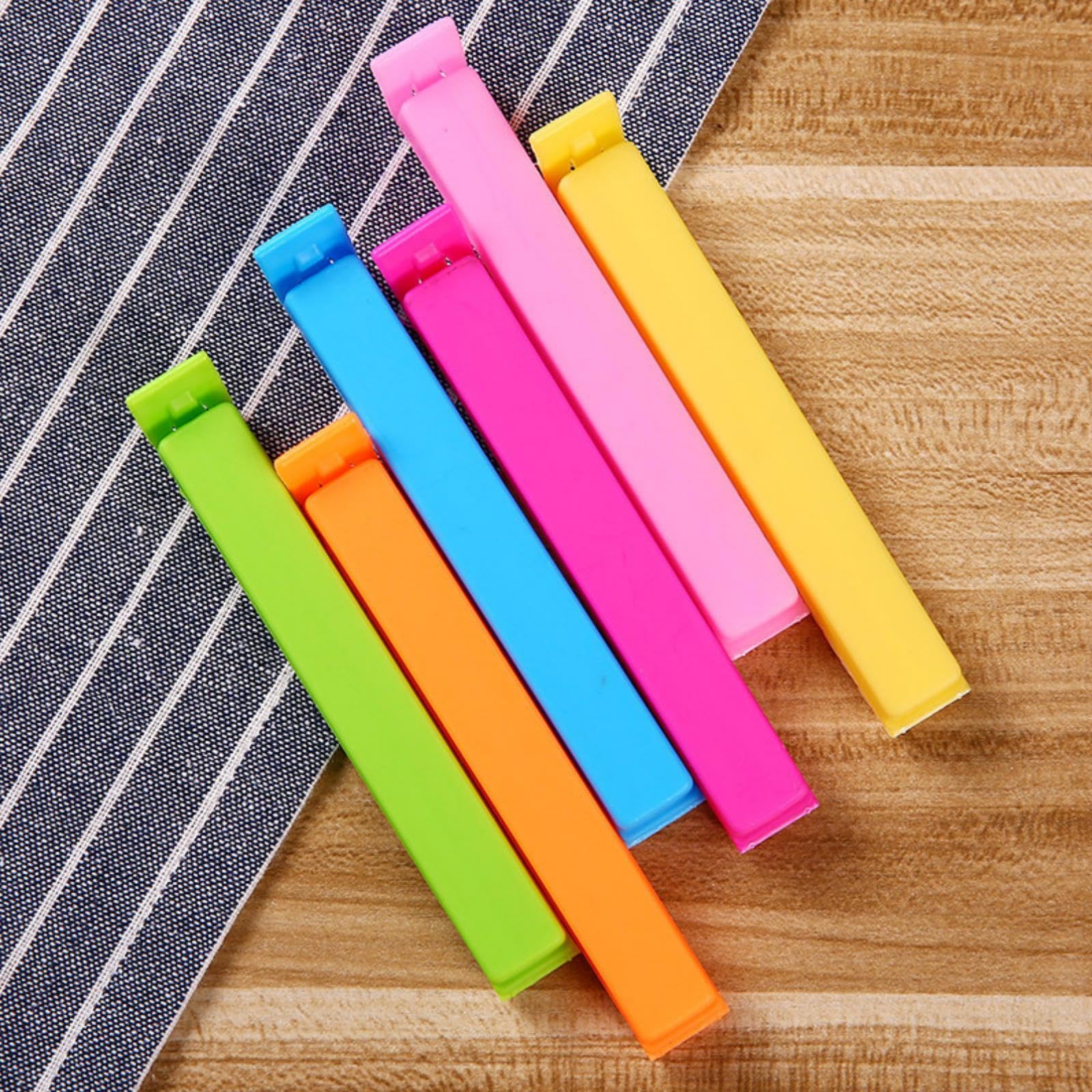 KKpxafl Plastic Sealing Clips for Food and Snack Bags(12 PCS), 4.33 inch