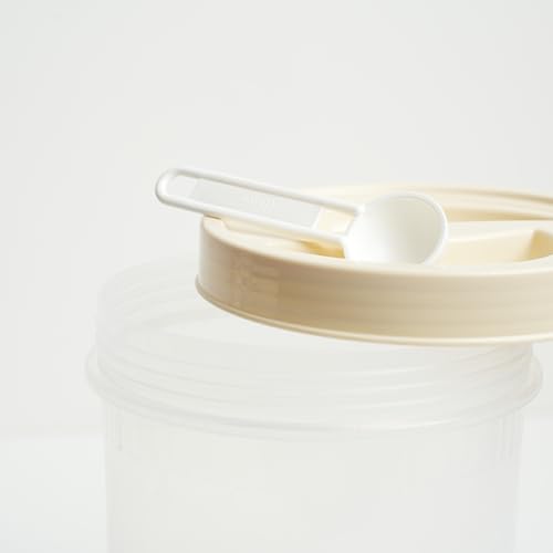 Unica Canister, Airtight Storage Containers with Lids, Round Containers for Flour, Spices, Rice, Stackable Canister Set, Dishwasher-safe, Set of 3, 59 oz, 5.27x5.27x6.67 in