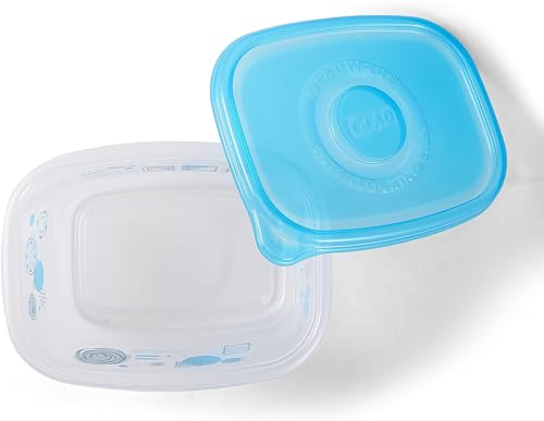 Glad Gladware Series Durable Plastic Food Storage Containers with Lids, 4 Count - 4 Pack - Ideal for Meals, Snacks, and Desserts - Microwave Safe Plastic Food Containers