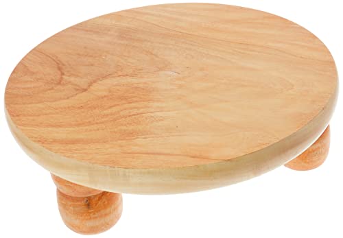 Tabakh Manual Wooden Roti Chapati Flatbread Tortilla Presser Maker with Rolling Pin, 10-Inch