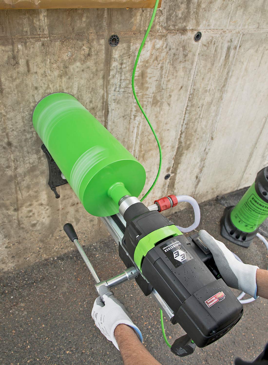 CS Unitec DBE 201 8" Capacity Concrete Core Drill - Wet Diamond Core Drilling Rig - For Concrete, Brick, Block, and Stone - MADE IN GERMANY - 110V
