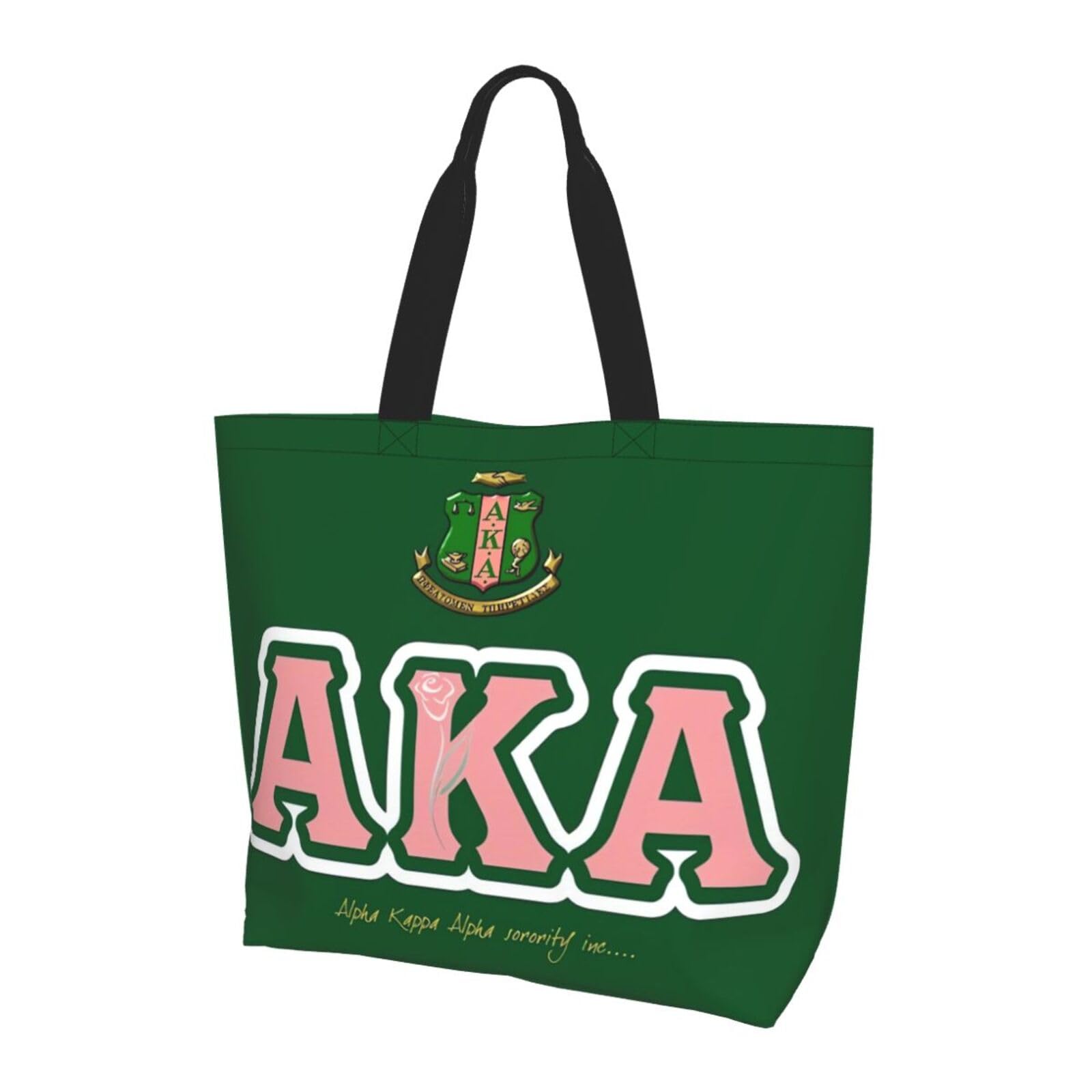 VFUYXQI Woman Sorority Gifts Tote Bag Travel Totes Bag Foldable Reusable Canvas Storage Bag Shopping Tote for Women