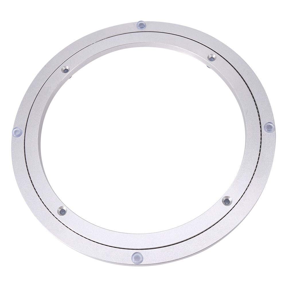 Dining Table Turntable, Heavy Duty Aluminium Alloy Rotating Bearing Swivel Plate Tabletop Round Smooth Turntable for Kaleidoscopes Tabletop Serving Trade Show Displays(10 Inch)