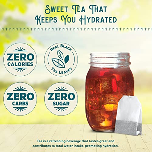 Southern Breeze Cold Brew Sweet Tea Half & Half Iced Tea with Black Tea and Zero Carbs Zero Sugar, 20 Individually Wrapped Tea Bags Southern Sweet Tea Iced Tea Beverage
