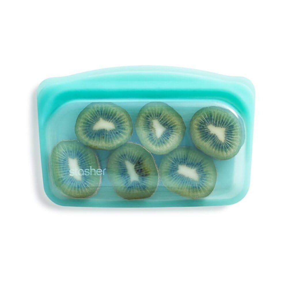 Stasher Reusable Silicone Storage Bags, Food Storage Containers, Microwave and Dishwasher Safe, Leak-free