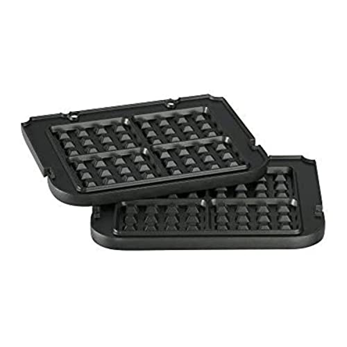 Cuisinart GR-6S Contact Stainless Steel Griddler with Smoke-less Mode Indoor Grill, Removable and Reversible, Dishwasher Safe Non-Stick Plates, LCD Display, Digital Controls and Waffle Plates