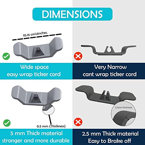 Self-Adhesive Cord Organizer for Appliances β 5mm Thick Cord Wrapper Stick Firmly on Mixer, Blender, Coffee Maker, Oven, Air Fryer and Other Kitchen Appliances β Cord Holders & Cable Ties (4 Packs)