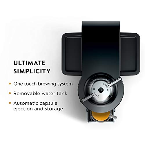 Nespresso Vertuo Coffee and Espresso Machine by De'Longhi, Piano Black