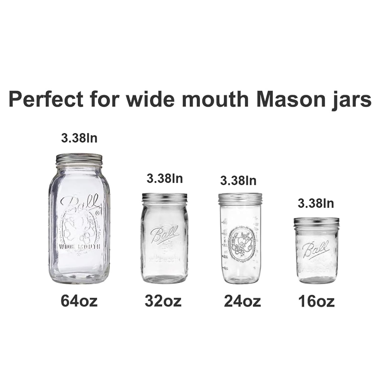 304 SS Salad Divider Cups Separate Vegetable and Dressing for 3.38 Inch Wide Mouth Mason Jar Salad Bowl, NO JAR QurHapzy (2 Pack)