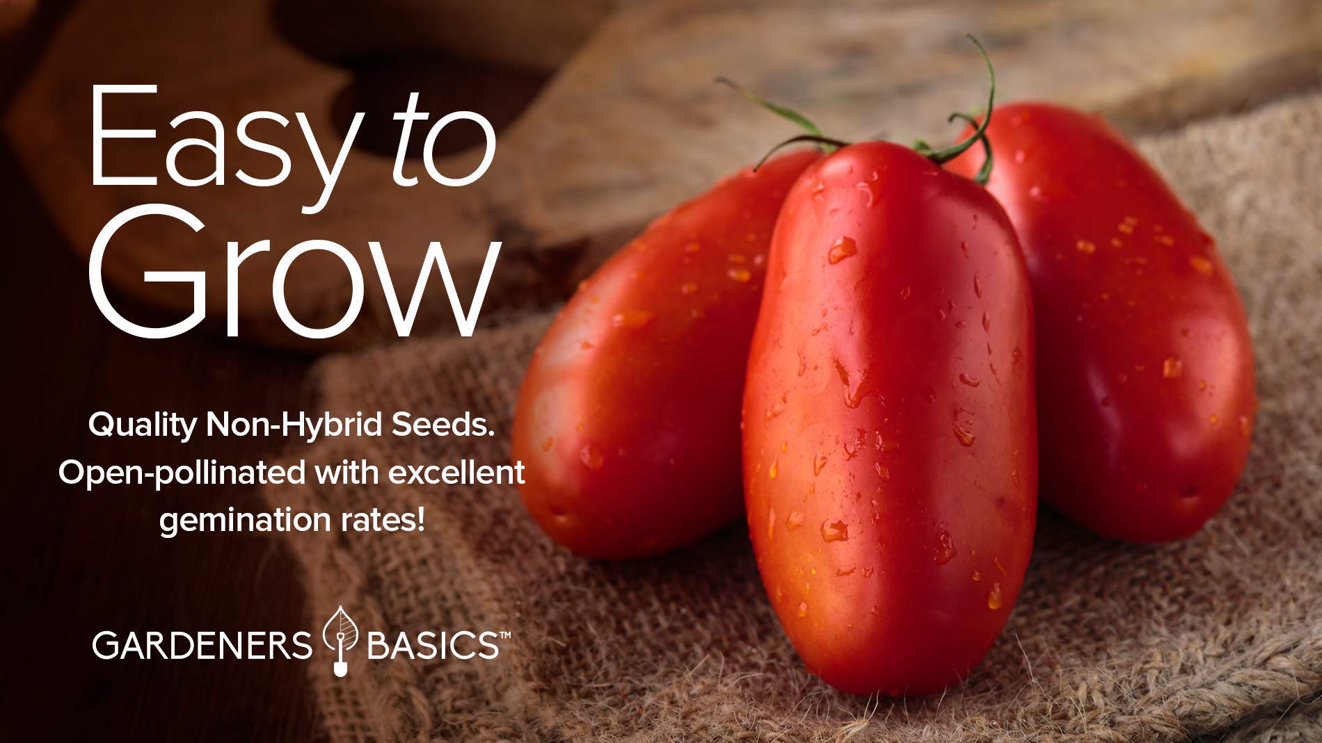 San Marzano Tomato Seeds For Planting Heirloom Non-GMO Seeds For Home Garden Vegetables Makes a Great Gift For Gardening by Gardeners Basics