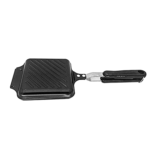 SYCOOVEN Sandwich Maker, Non-stick Grilled Sandwich and Panini Maker Pan with Handle, Double Sided Frying Pan Grilled Cheese Maker Flip Pan for Breakfast Toast Panini Waffle