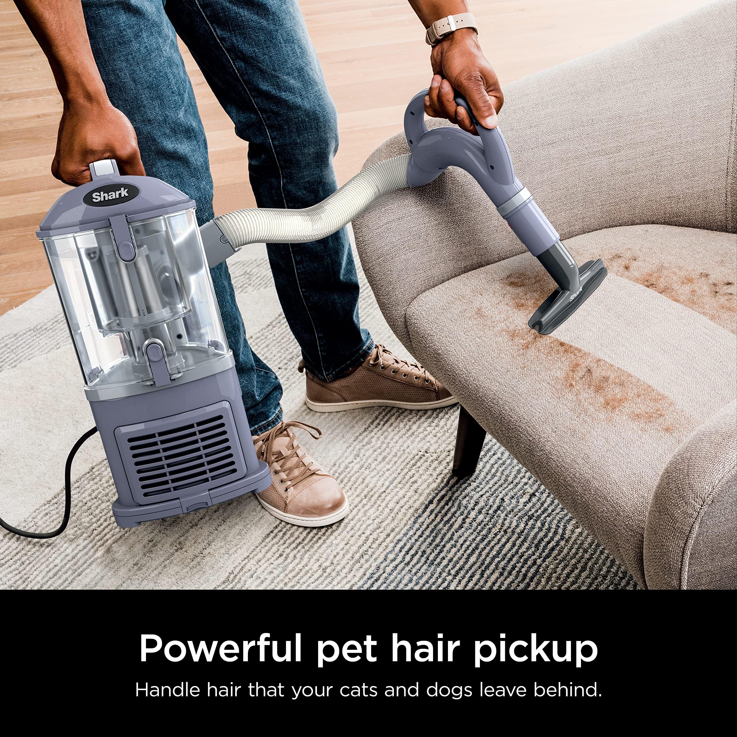 Shark NV352 Navigator Lift Away Upright Vacuum with Wide Upholstery and Crevice Tools, Lavender