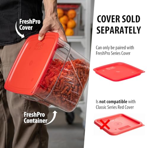 Cambro FreshPro 6Qt Food Storage Container in Clear for Industrial and Kitchen Use, Pantry Organization and Food Freshness