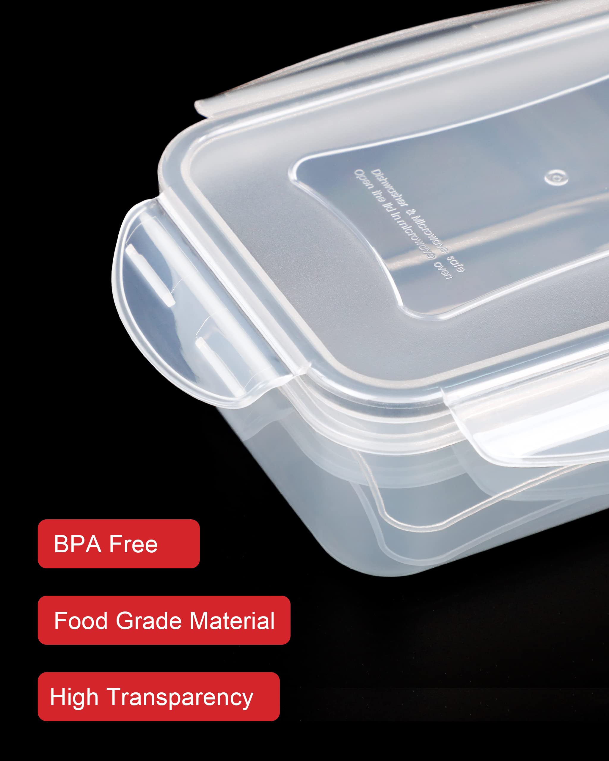 FOOYOO 56 Pcs Large Food Storage Containers Set with Lids (28 Containers & 28 Snap Lids) - Airtight Plastic Containers for Pantry & Kitchen Organization, BPA-Free, Leak-Proof with Labels & Pen