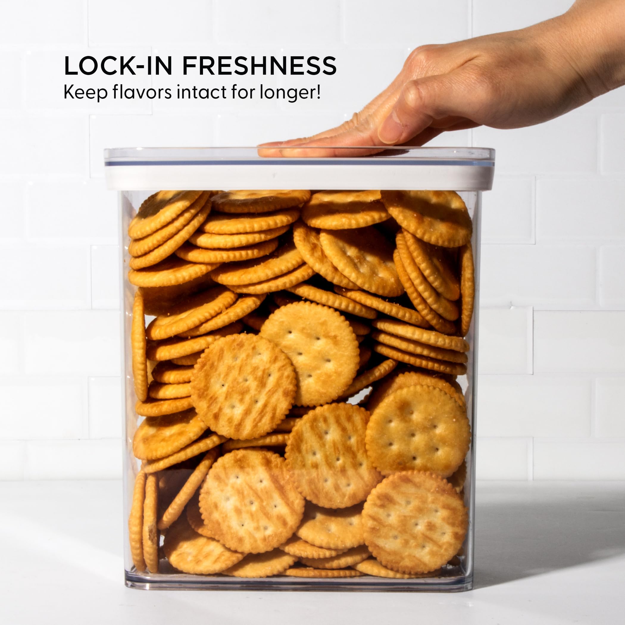 BINO | Food Storage Containers - 2.4L | THE SNAP+COLLECTION | Airtight Storage Containers with Lids | Kitchen & Pantry Organization | Kitchen Containers Airtight