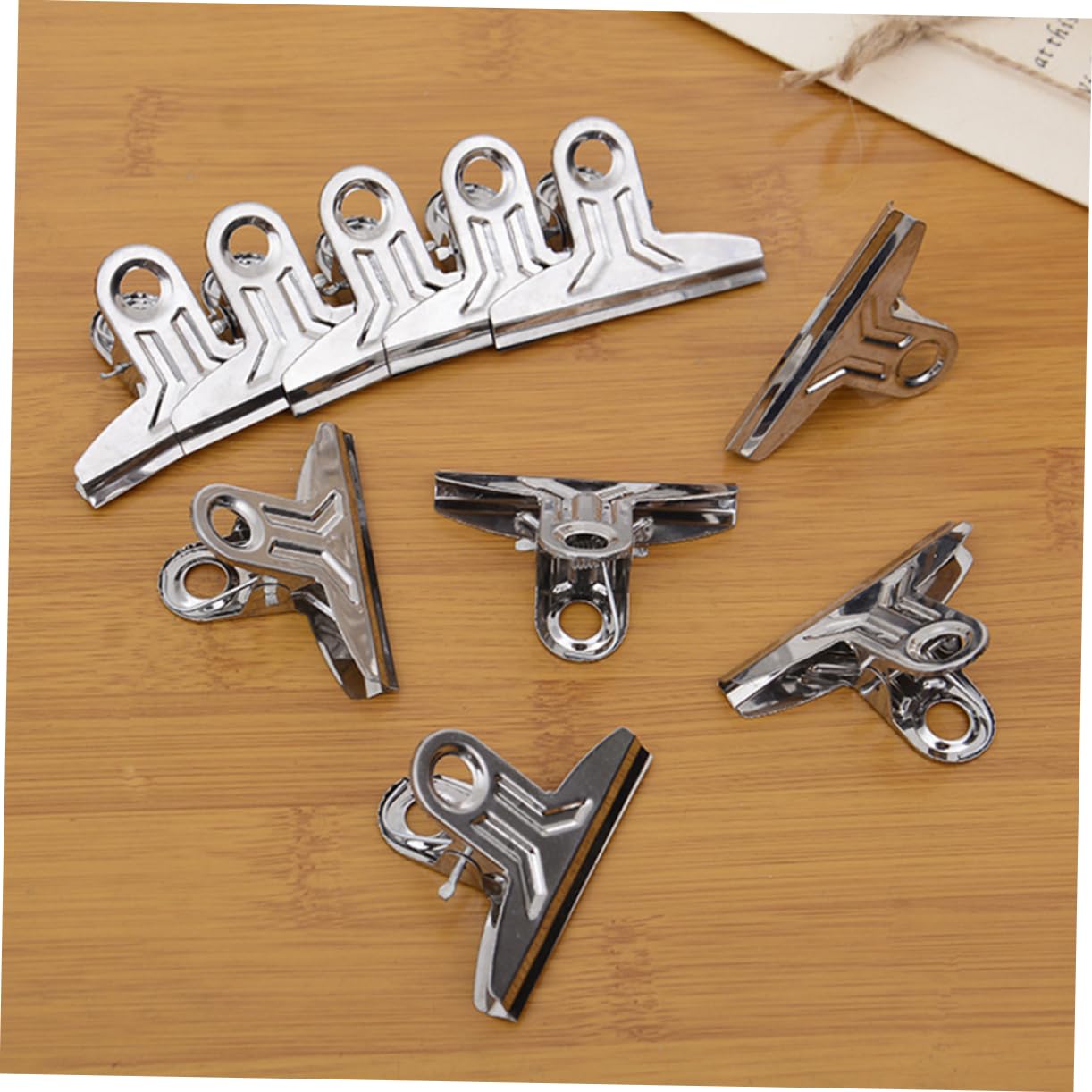 10 pcs Chip Bag Clips Airtight Food Storage Notes Organization Bag Clips Home Office School