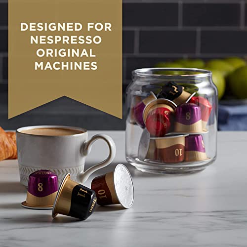 Peet's Coffee, Dark Roast Espresso Capsules Variety Pack, Compatible with Nespresso Original Machine, Intensity 10-11, 40 Count (4 Boxes of 10 Espresso Pods)