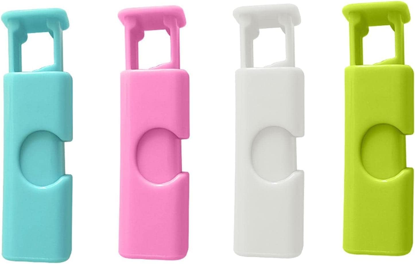 8pcs Bread Bag Seal Clip Squeeze and Lock Bread Bag Clips for Food Storage, Fresh-Keeping Sealing Clip Reusable Easy Squeeze & Lock for Snack Food Bread Bag, Plastic Bag Clip Strong Moistures-Proof