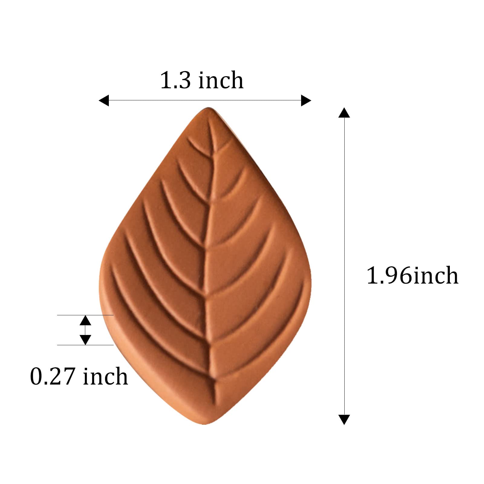 Brown Sugar Keeper Saver, 6pcs Terracotta Sugar Saver Keeps Brown Sugar Soft or Keep Dry Food Storage Containers Leaf Design