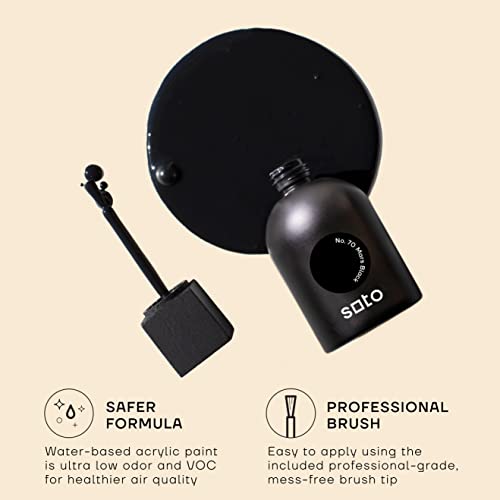 soto Appliance + Porcelain Paint Touch Up, High-Gloss, 1.5 Ounces (No. 70 Mars Black)