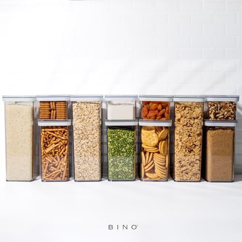 BINO | Food Storage Containers | THE SNAP+COLLECTION | Airtight Storage Containers with Lids | Kitchen & Pantry Organization | Kitchen Containers Airtight