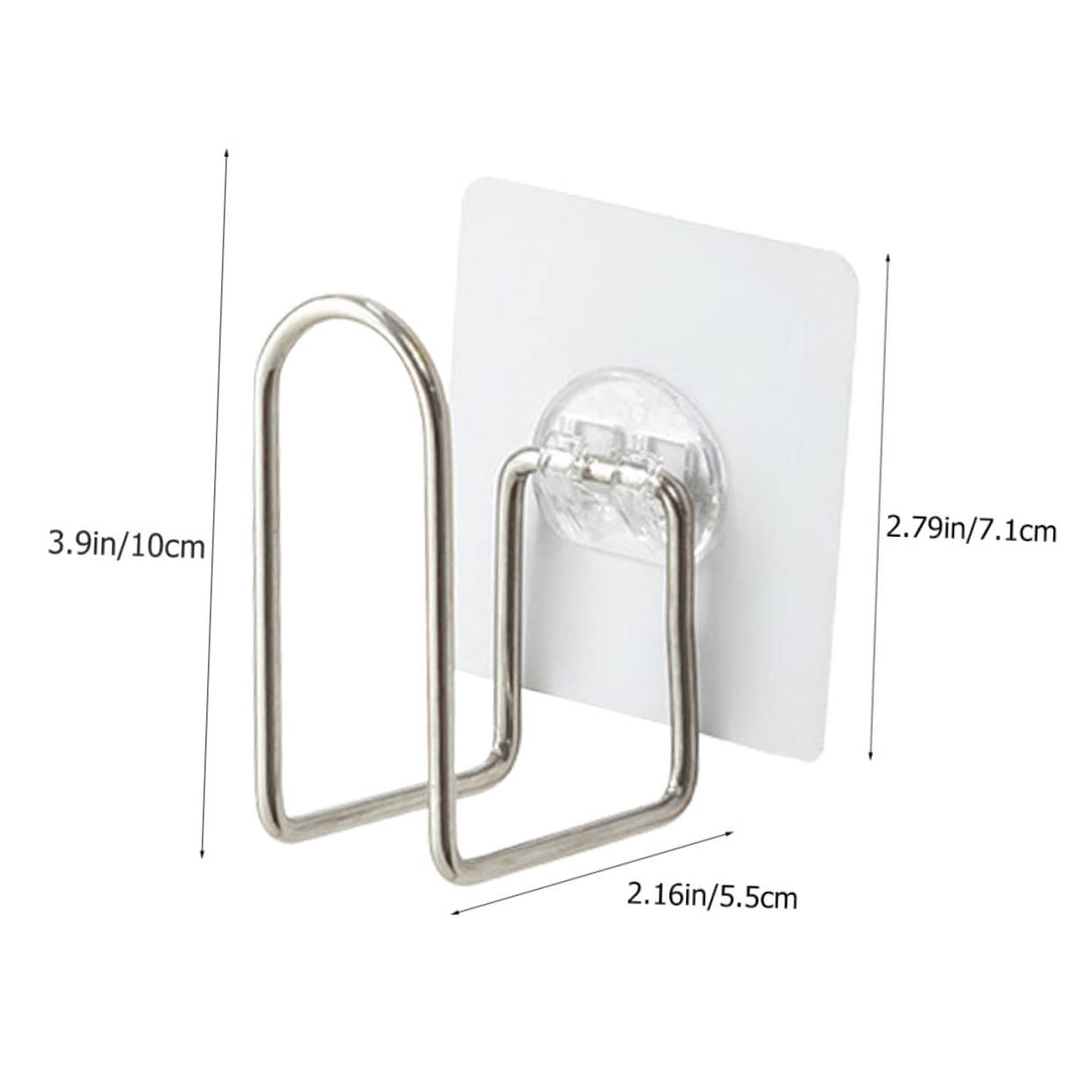 Hemoton 4pcs Wall Mounted Pot Lids Holder Wall Door Mounted Pan Lid Cover Hanger Rack Kitchen Utensil Cutting Board Organizer for Home and Kitchen Use