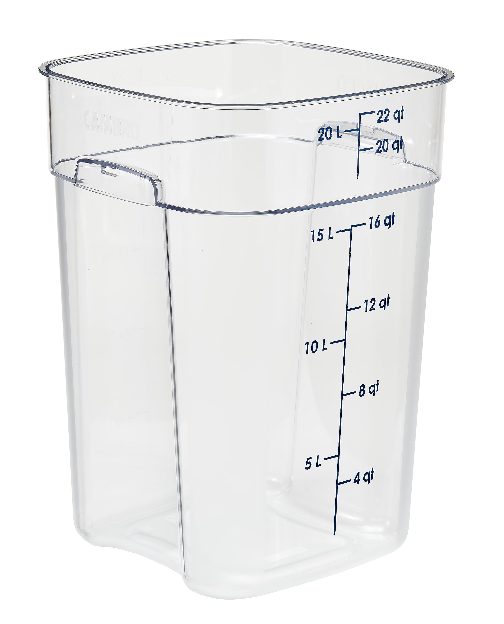 Cambro FreshPro 22Qt Food Storage Container in Clear for Industrial and Kitchen Use, Pantry Organization and Ingredient Freshness