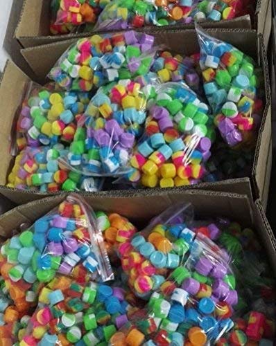 pizety 2ML 100Pcs Silicone Containers Non-Stick Containers Multi Use Storage Reusable Oil Storage Jars