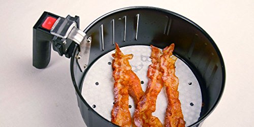 GoWISE USA 5.8-Quarts 8-in-1 Air Fryer XL with 1-Pack Parchment Paper (Plum)