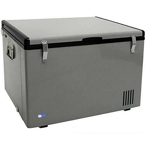 Whynter FM-85G 85 Quart Portable Fridge/ Freezer 85 Quart Portable Refrigerator and Deep, AC 110V/ DC 12V, True Chest Freezer with-8°F to 50°F Temperature Range, Gray, One Size
