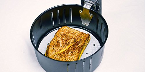 GoWISE USA 5.8-Quarts 8-in-1 Air Fryer XL with 1-Pack Parchment Paper (Plum)