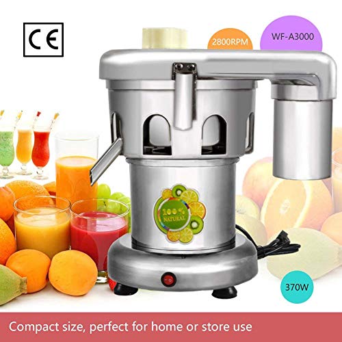 WF-A3000 Juicer Machine, Fruit and Vegetables Juice Maker, Commercial Juice Extractor Stainless Steel Heavy Duty 110V 370W