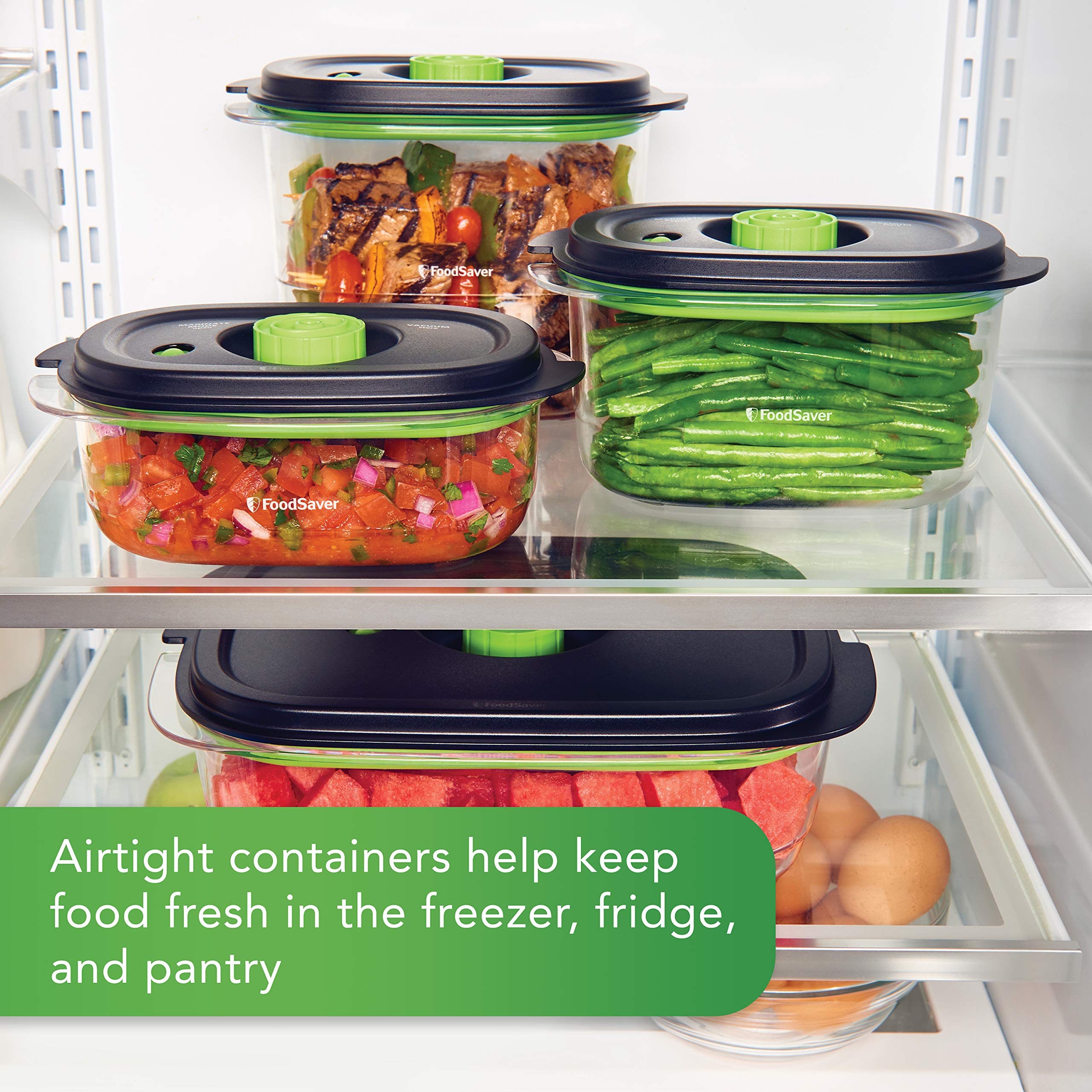 FoodSaver Vacuum Seal Containers (3 Cup and 10 Cup) | Preserve & Marinate